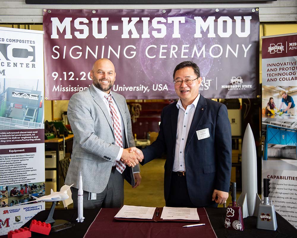 Mississippi State signs MOU with Korea Institute of Science and Technology | Mississippi State ...