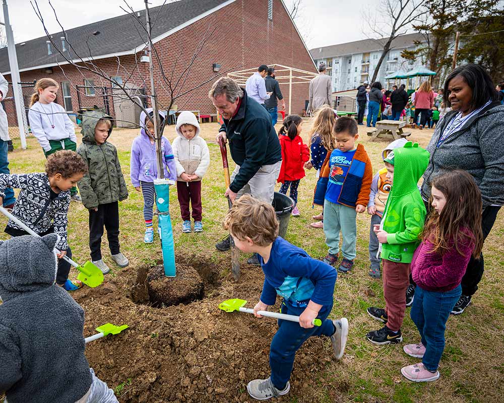 MSU celebrates Arbor Day with tree planting at Child Development Center ...