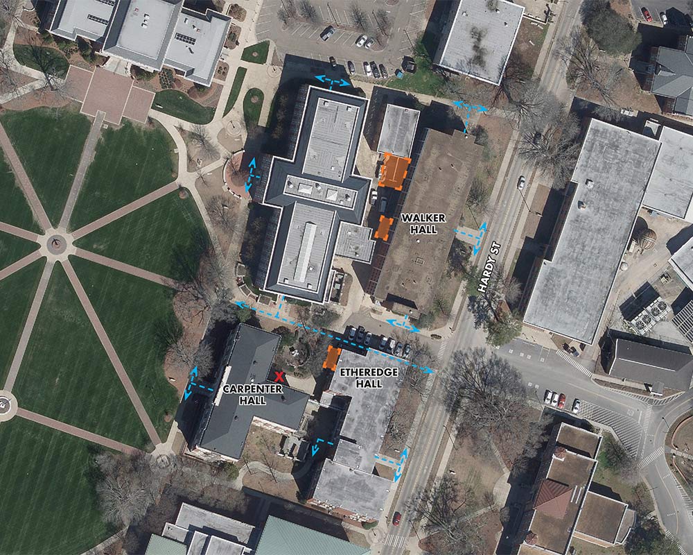 Engineering building areas impacted by summer construction project ...
