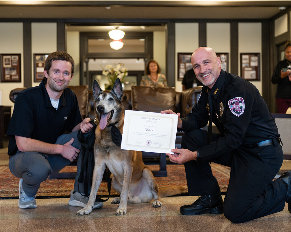 MSUPD celebrates K-9 retirement with a ‘bark’ | Mississippi State ...
