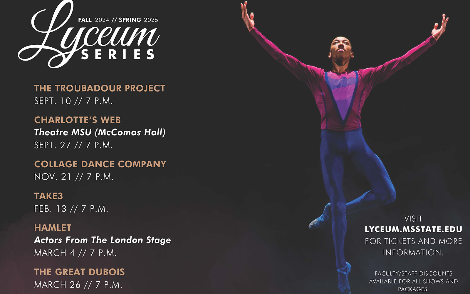 ’70s rock, Shakespeare and dance troupe acts headline MSU Lyceum Series ...