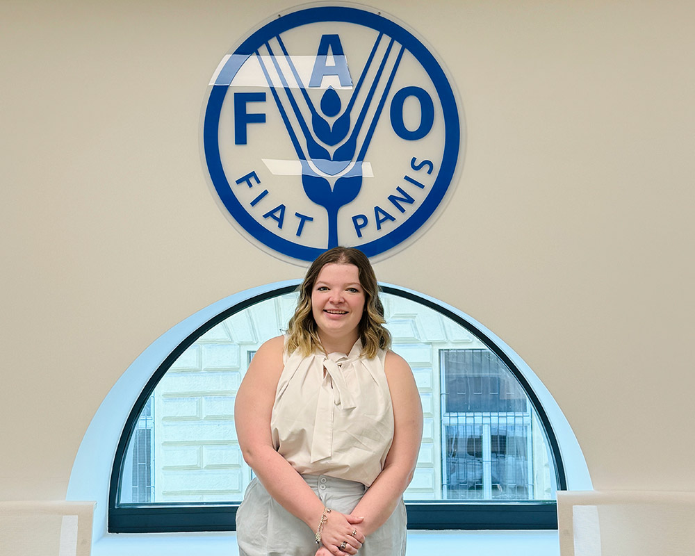 Political science student views MSU global partnerships through UN FAO ...