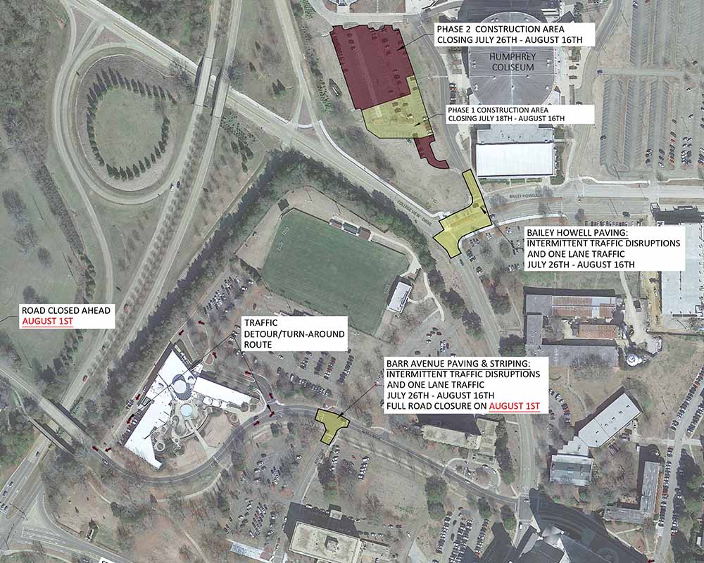 Schedule adjusted for summer paving projects | Mississippi State University