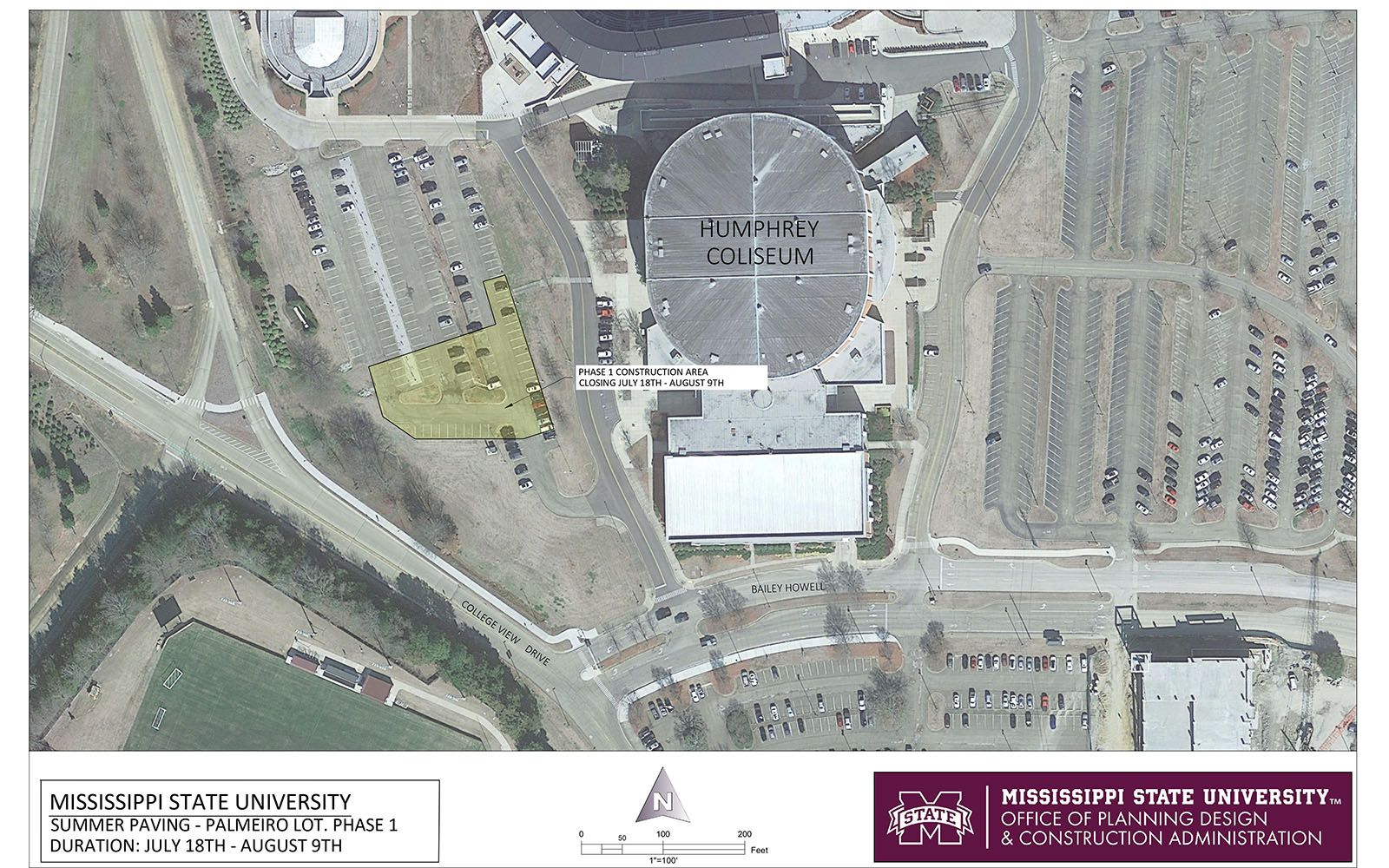 Portion of Palmeiro Center's parking lot closes today [July 17] for ...