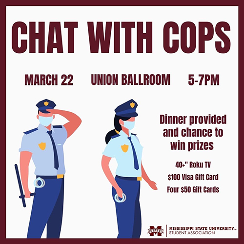 'Chat with Cops' hosted by MSU Student Association | Mississippi State ...