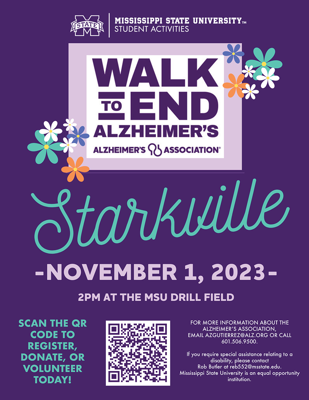 2023 Walk to End Alzheimer's set for Nov. 1 | Mississippi State University