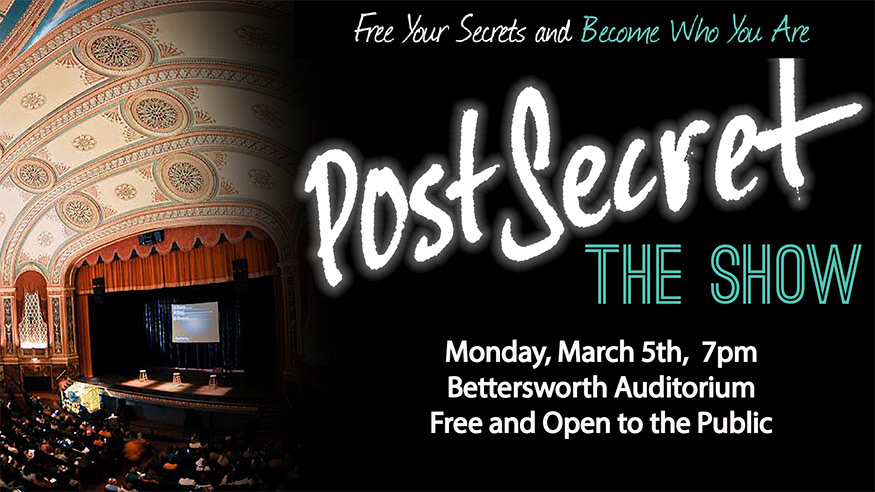 PostSecret: The Show comes to MSU’s Lee Hall March 5 | Mississippi ...