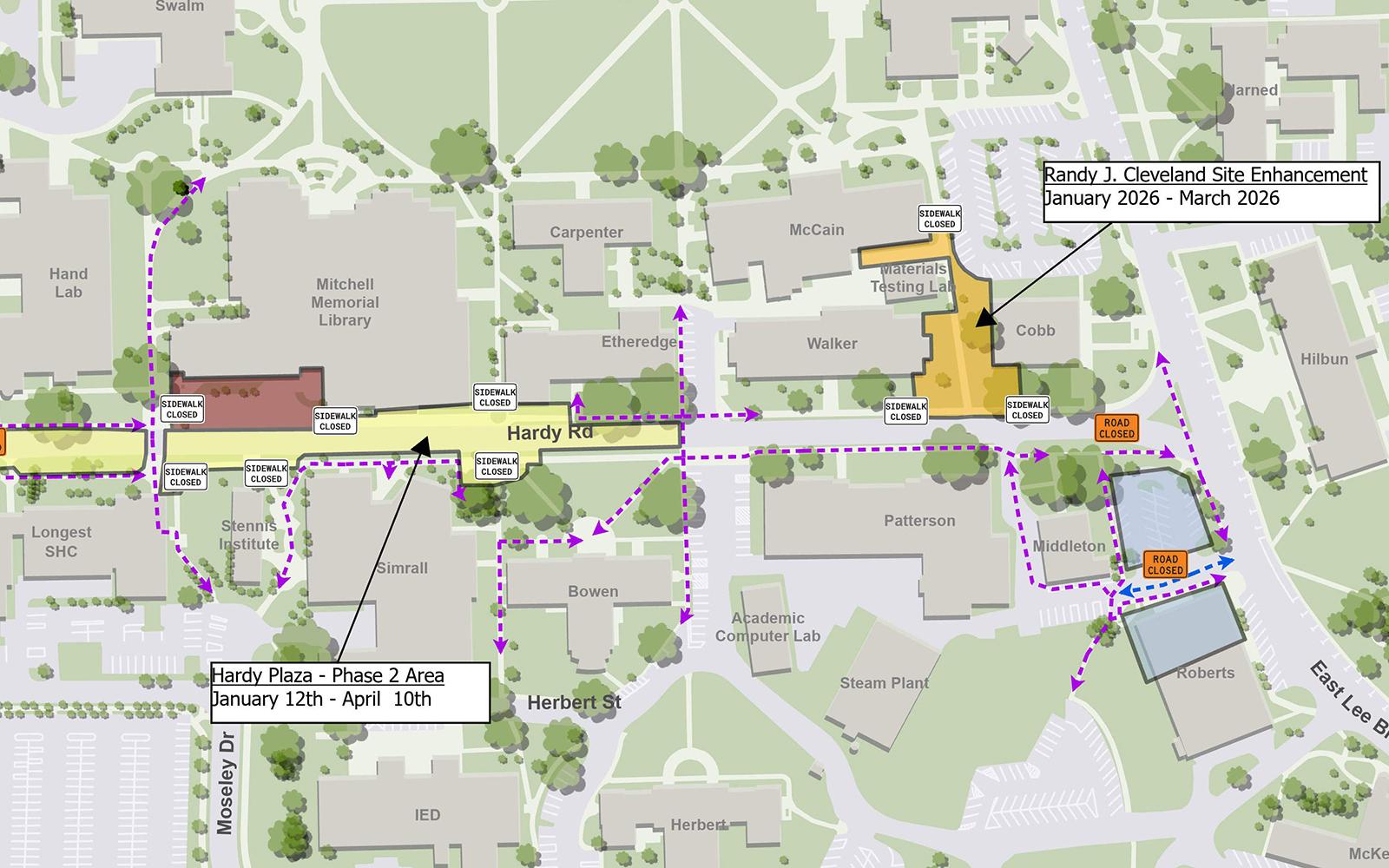 Cleveland Center site improvements reroute pedestrian access ...