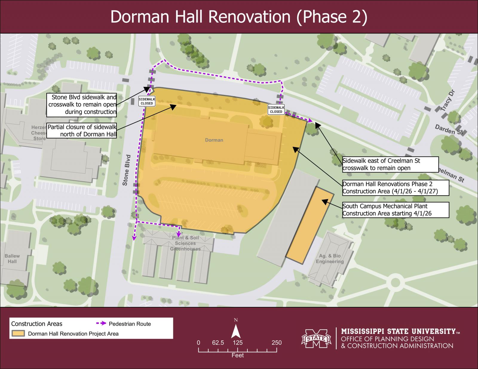 Dorman Hall project enters second phase of construction | Mississippi ...